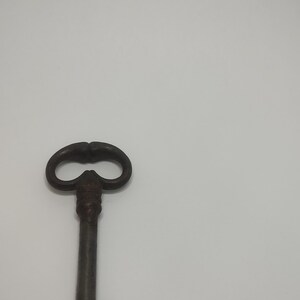 Rare Antique Iron Key With Open Barrel - Etsy