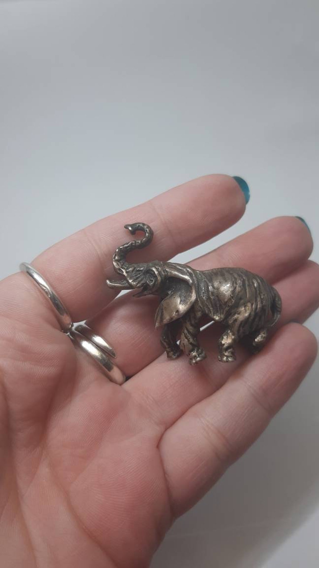 Antique Solid Silver Elephant Decor Sterling Silver Elephant Ornament ...