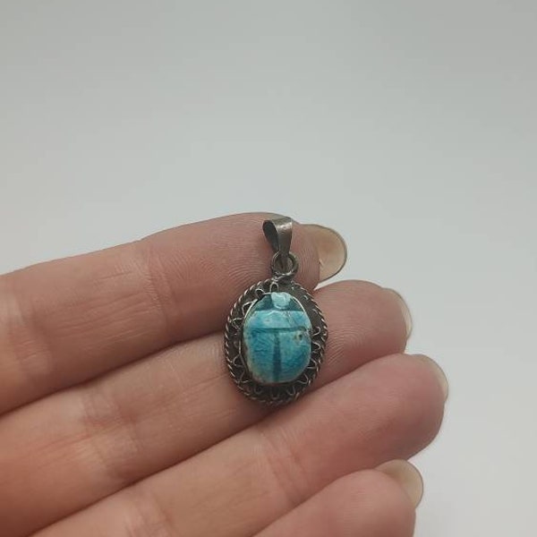 Silver Scarab - Etsy