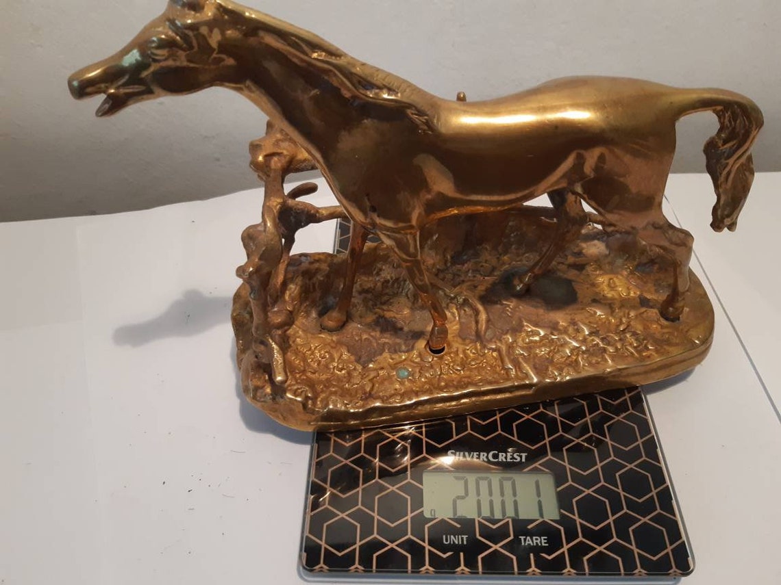 19 Century After P J Mene French Artisthorse Brass Statue - Etsy
