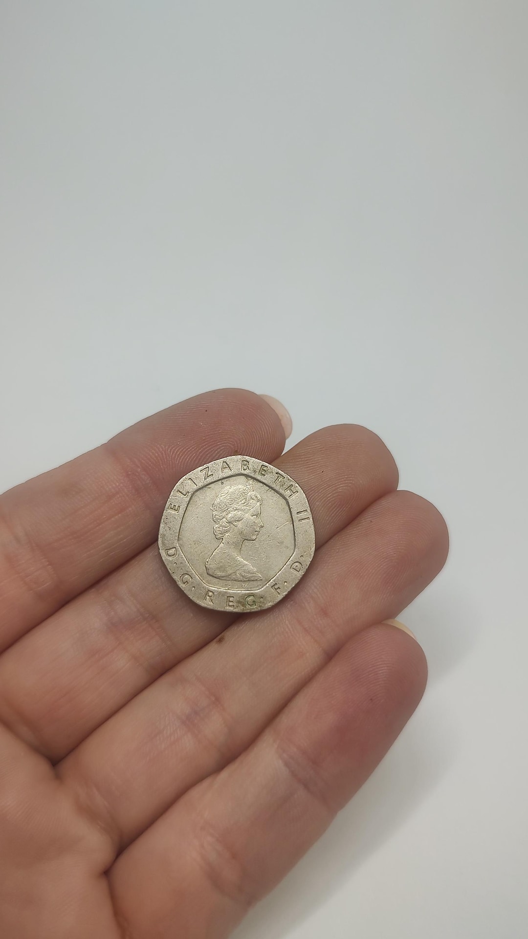 1982 UK Twenty Pence Coin Elizabeth II, British 20p Coin Vintage ...