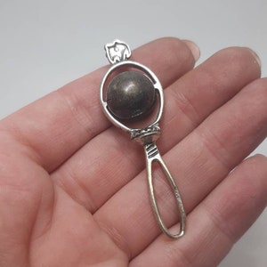 Antique Signed 800 Silver Panda Baby Toy - Etsy