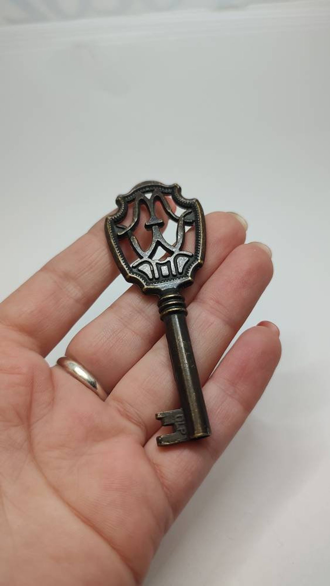 Rare Large Antique Brass Keylarge Antique Bronze Skeleton - Etsy