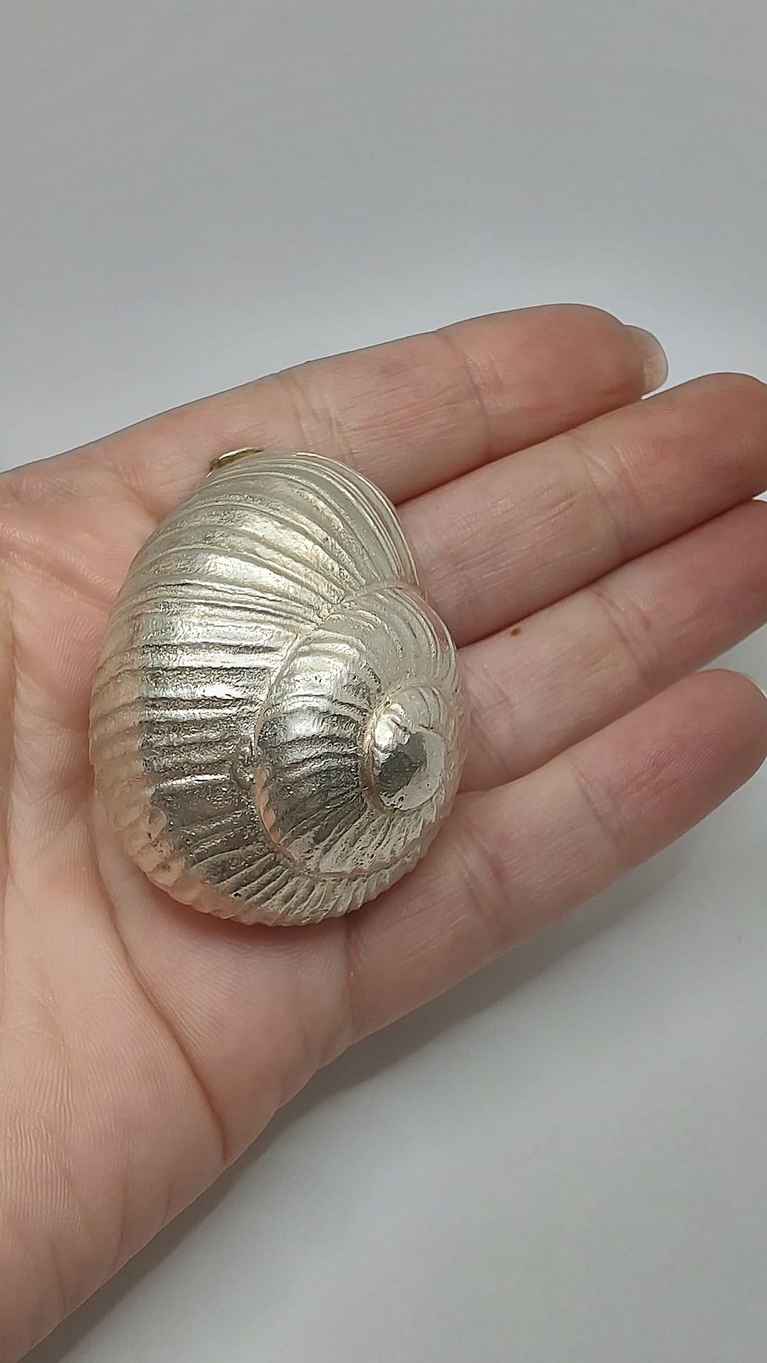 Rare Figural Snail Solid Silver Pill Box,designer Unoaerre Sterling ...
