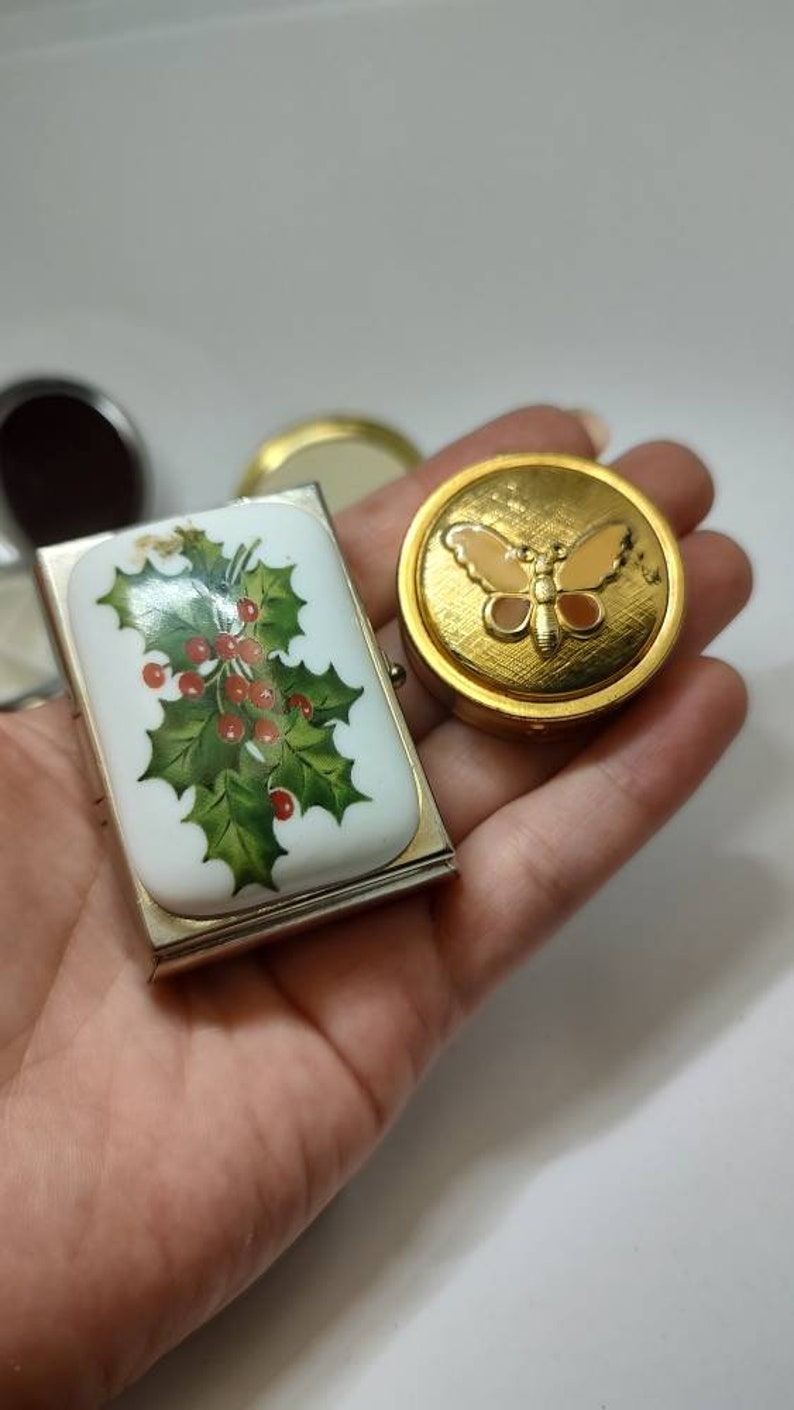 Choose Your Pill Boxvintage Metal Pill Box - Etsy