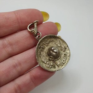Sombrero Pendant Vintage Mexican Silver Fine Filigree Charm Sombrero Pendant Vintage Mexican Silver Fine Filigree Charm