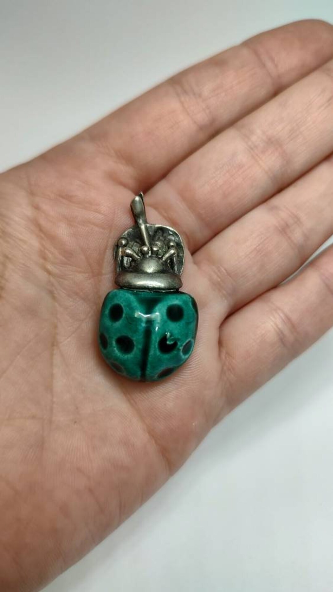 Vintage Sterling Silver Ladybug,800 Silver Signed Ladybug Figurine - Etsy