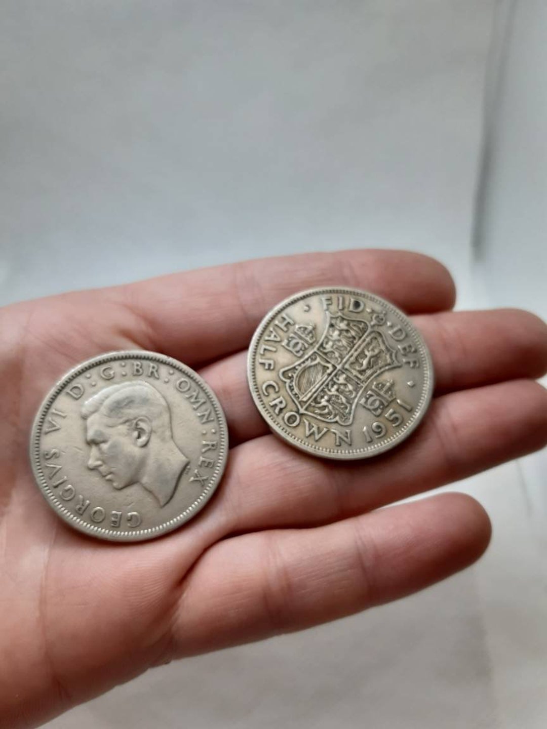 George VI Coin Collection 1950,1951 ,old Curency Uk Coin,georgivis VI ...