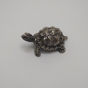 Rare Antique Silver Turtle Miniature,good Luck Gift,800 Silver Turtle ...