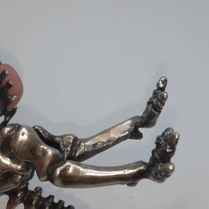 Rare Antique Signed 800 Mar Silver Dinosaur Skeleton Fossil Solid ...