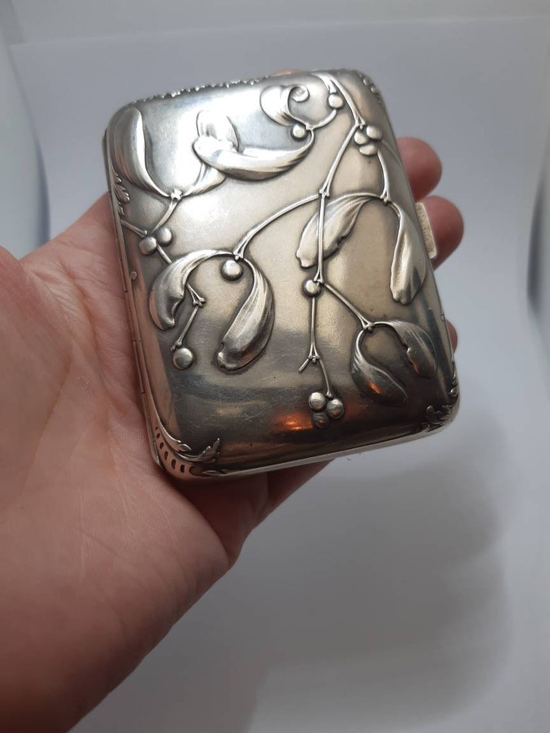 Rare Charles Murat Sterling Silver Cigarette Caseauthentic - Etsy