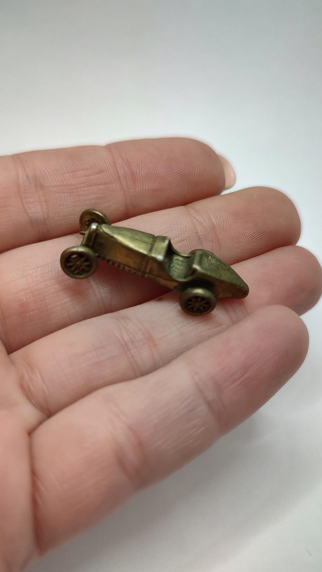 Vintage Sterling Silver Race Car Figurine Miniature - Etsy