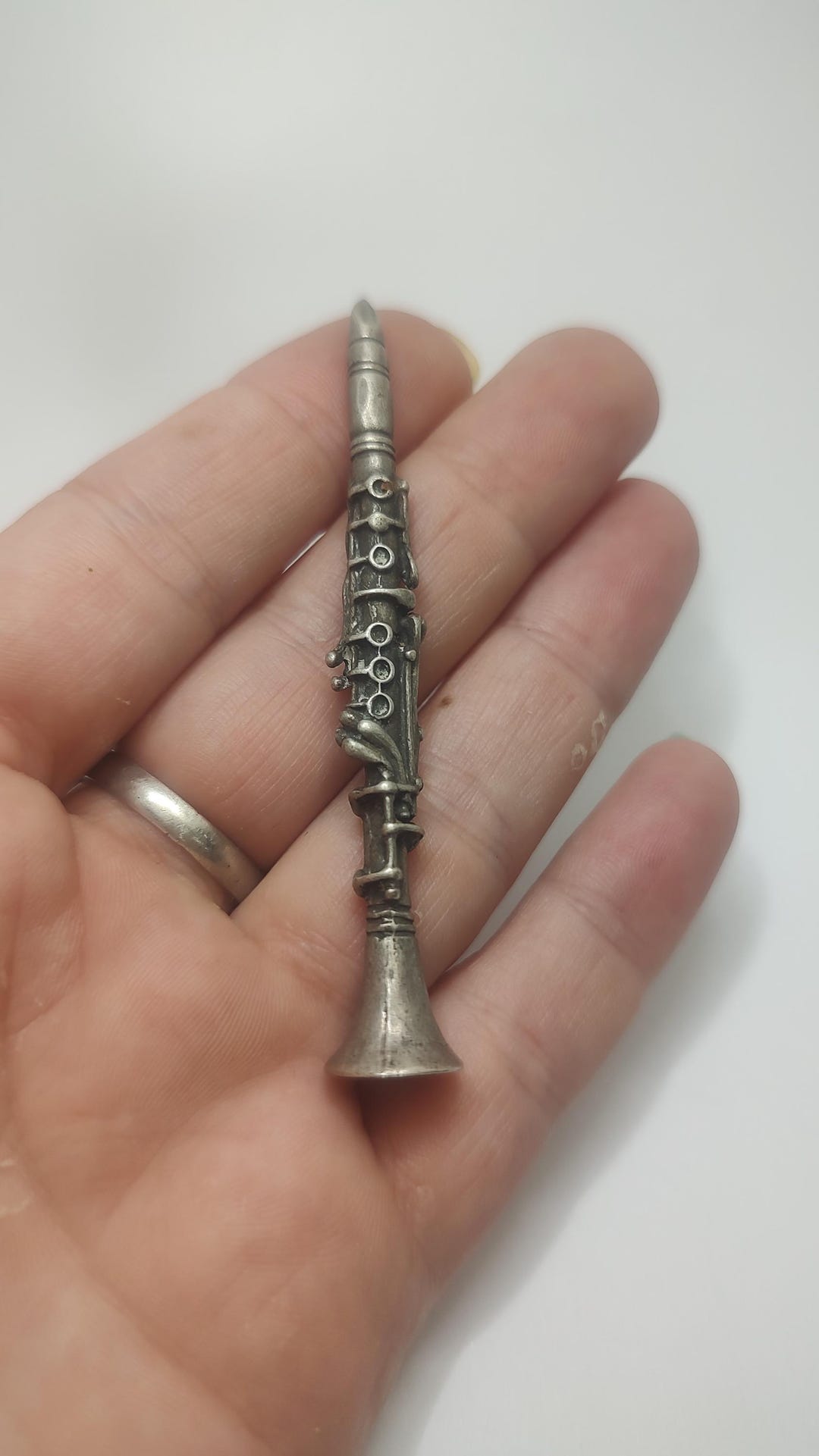 Vintage Solid Silver Clarinet Miniature Hallmarked - Made in Italy - Etsy