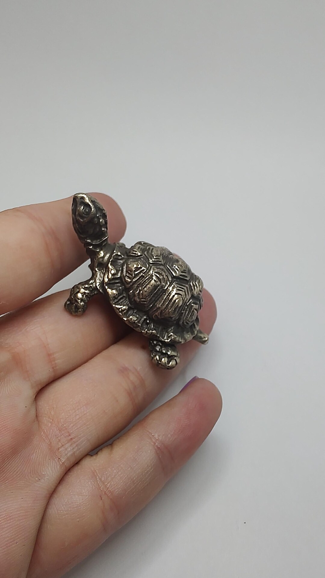 Rare Antique Silver Turtle Miniature,good Luck Gift,800 Silver Turtle ...