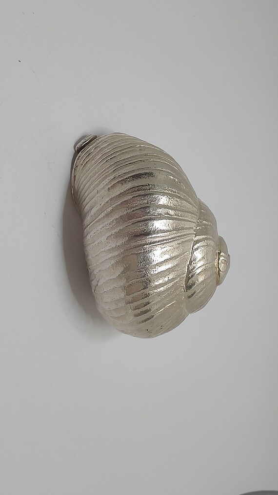 Rare Figural Snail solid silver pill box,designer Uno… - Gem