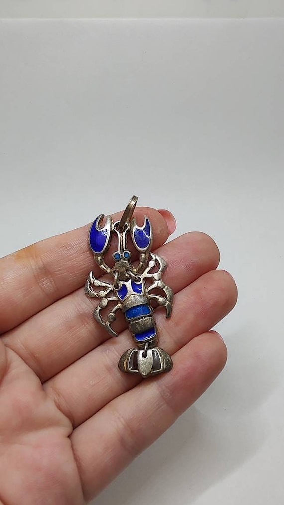 Rare Articulated Scorpio Zodiac Sterling Silver and Enamel - Etsy