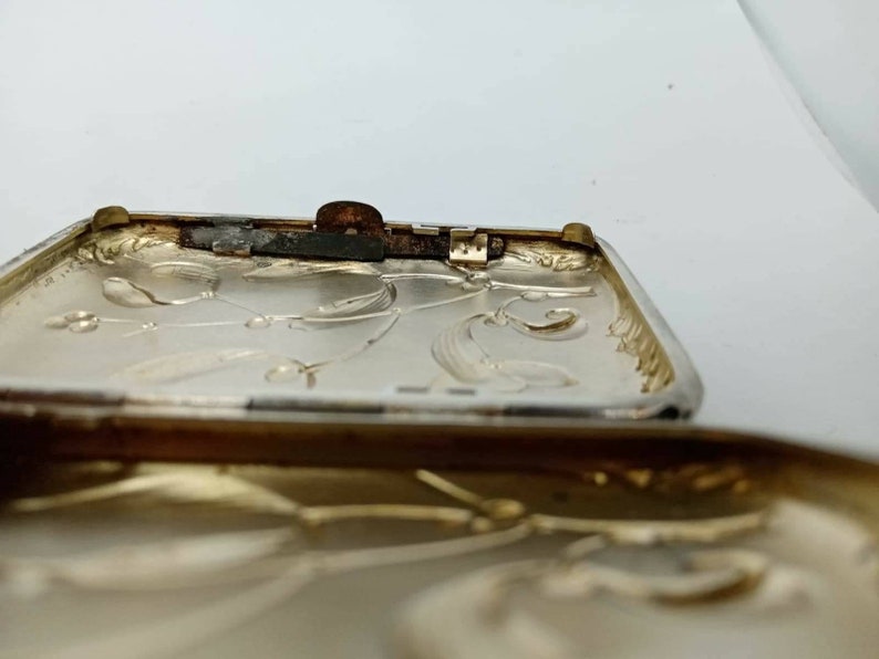 Rare Charles Murat Sterling Silver Cigarette Caseauthentic - Etsy
