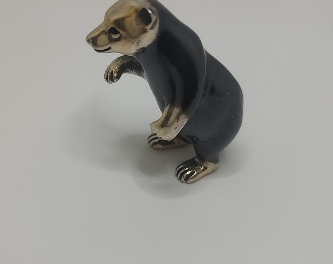 Vintage Saturno Solid Silver Bear ,collectable 800 Silver Miniature ...