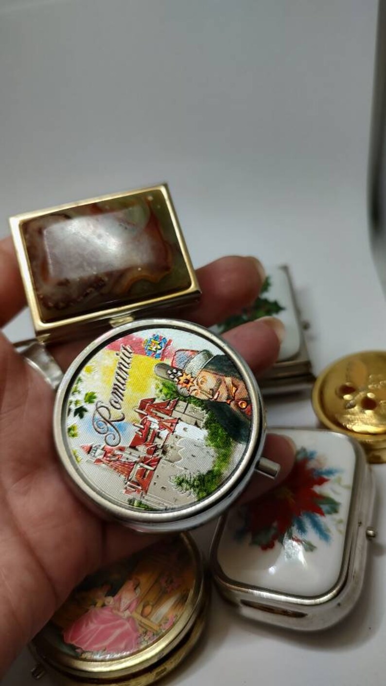 Choose Your Pill Boxvintage Metal Pill Box - Etsy