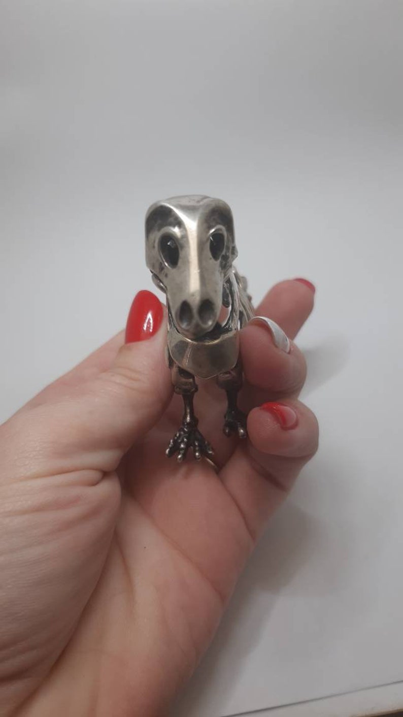 Rare Antique Solid Silver Dinosaur Skeleton Fossil Solid - Etsy