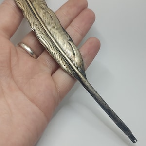 Antique Silver Dip in Ink Feather Pen ,800 Silver DIP Nib PEN ...