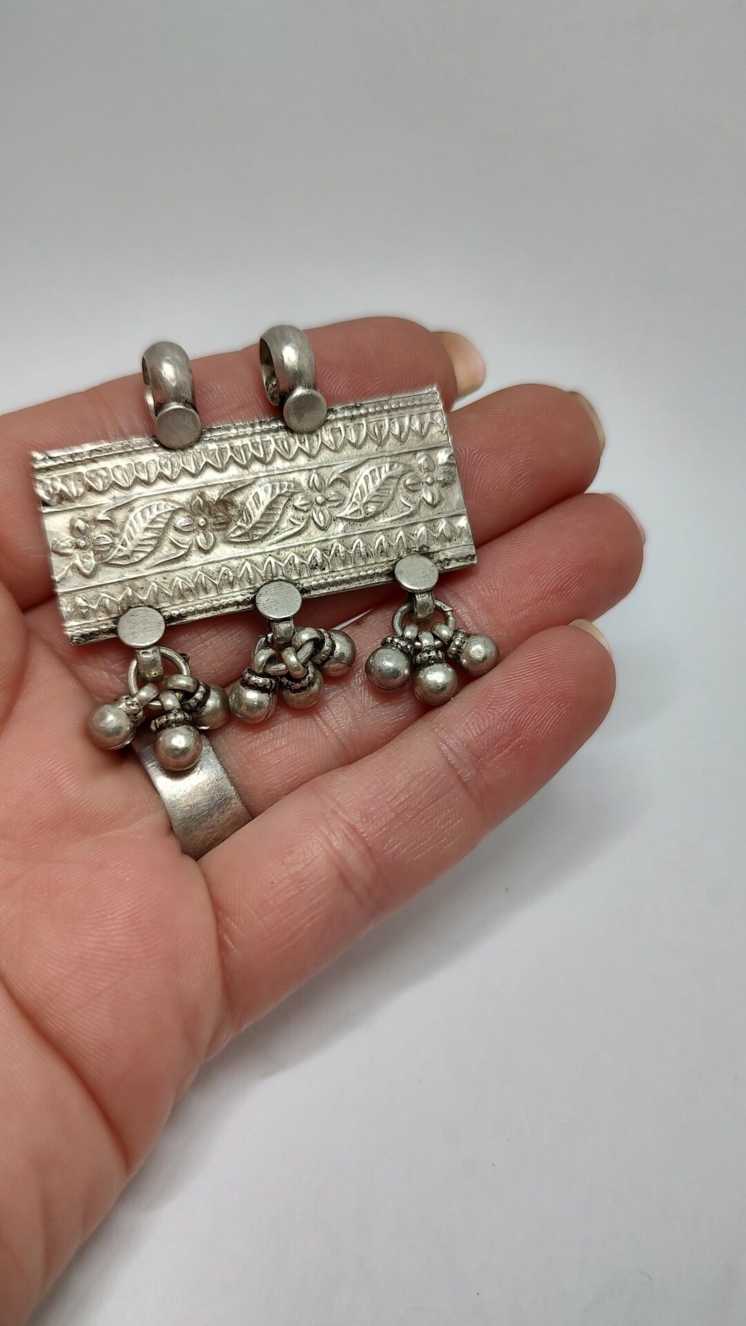 Antique Indian Sterling Silver Bells Pendant: Ethnic Tribal Amulet - Etsy