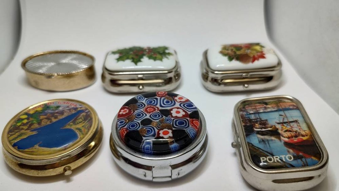 Choose Your Pill Box,vintage Metal Pill Box - Etsy
