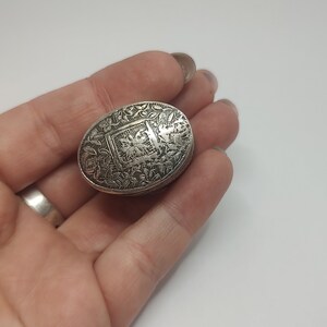 Antique Art Nouveau Solid Silver Pill Box,sterling Silver Pill Box ...
