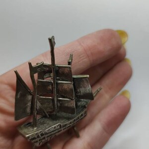 Antique 800 Solid Silver Sailing Boat Statue,antique 800 Solid Silver ...