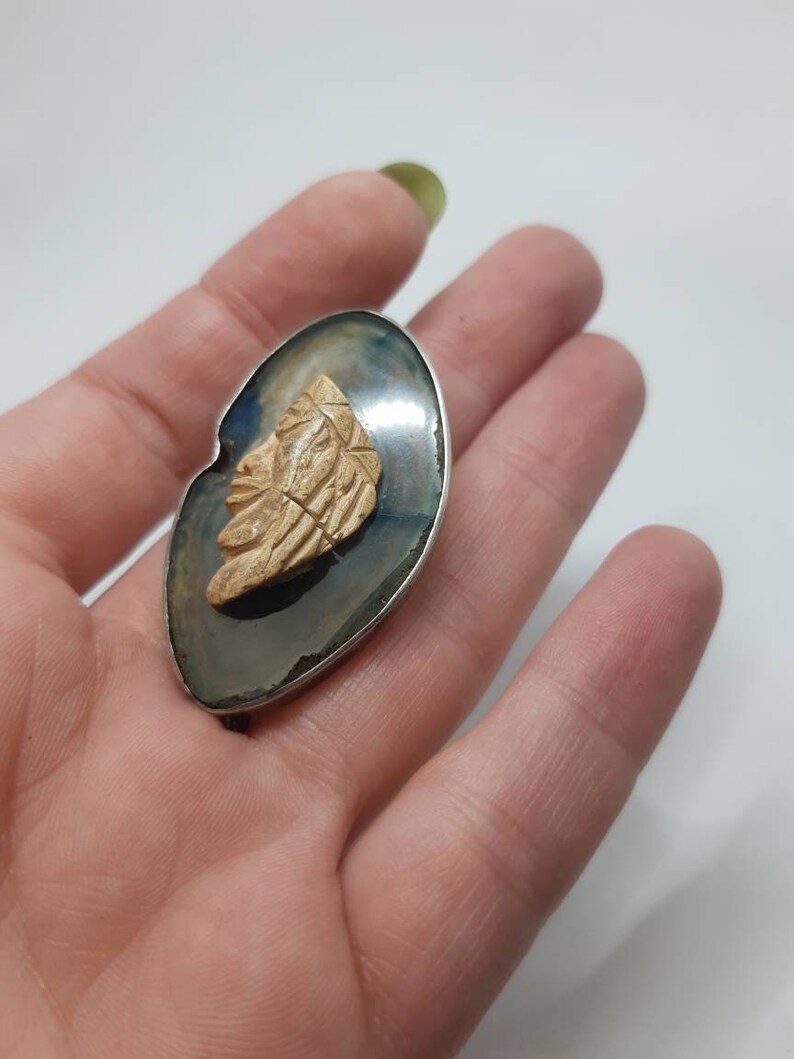 Vintage Unique Brooch,handmade Sterling Silver Brooch - Etsy