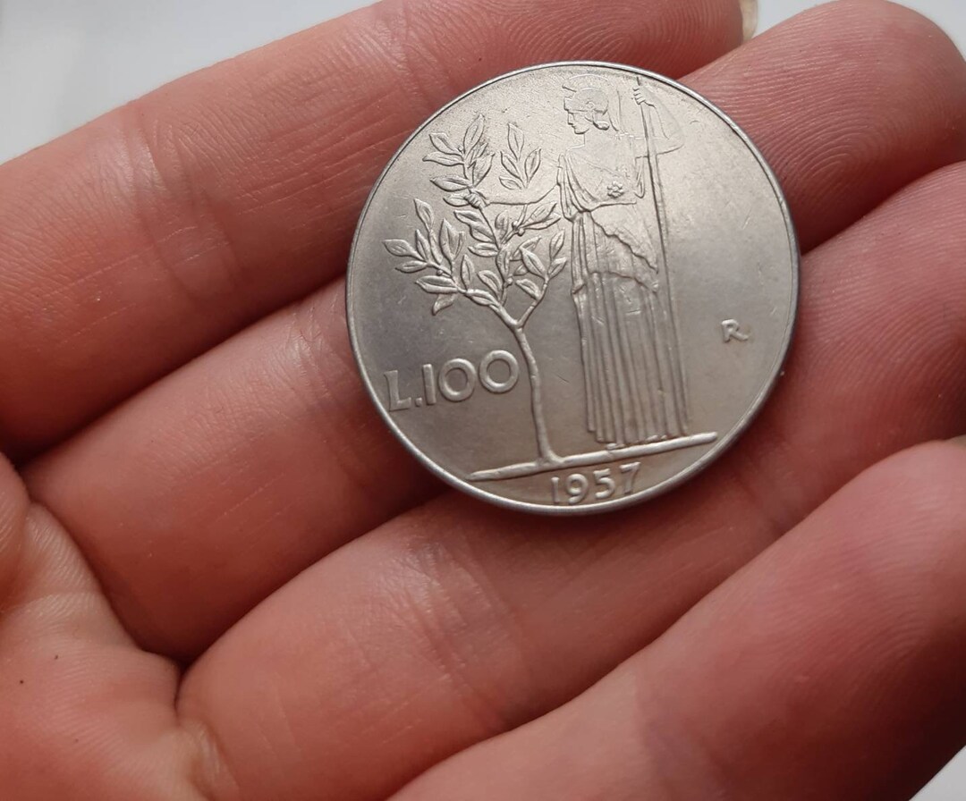 100 Lire 1957 Italian Coin - Etsy