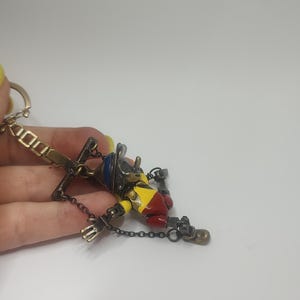 Vintage Pinocchio Metal and Enamel Keychain - Etsy