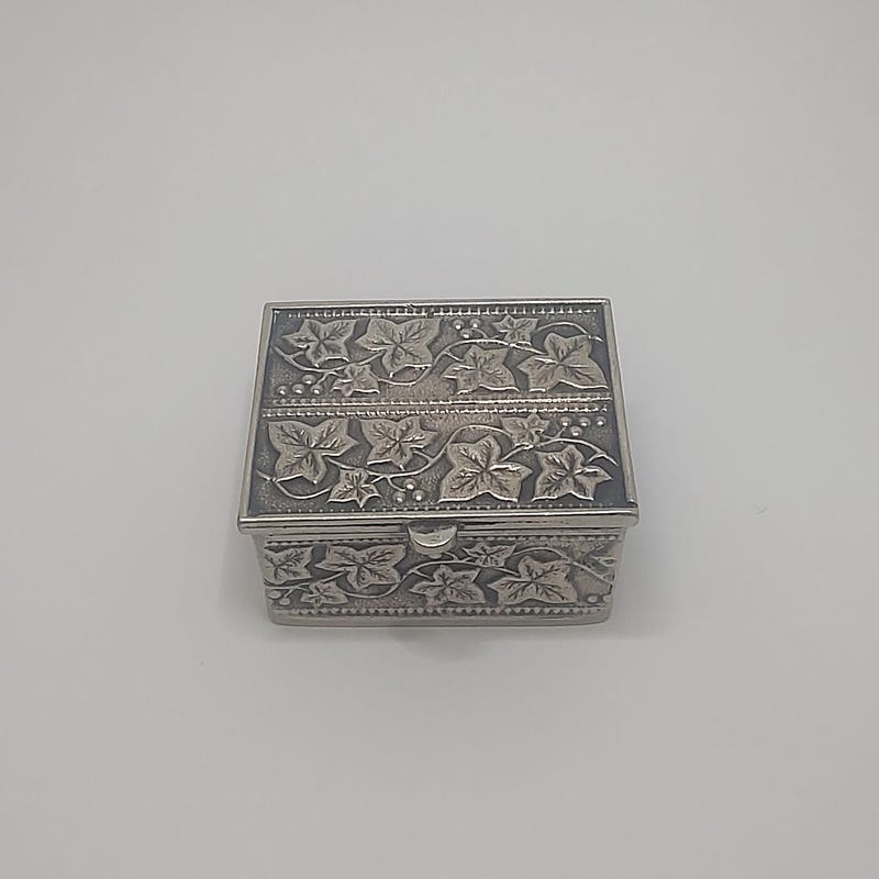 Silver Pill Box - Etsy