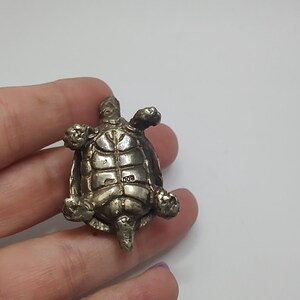 Rare Antique Silver Turtle Miniature,good Luck Gift,800 Silver Turtle ...