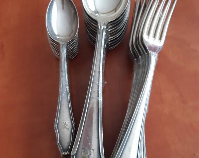 Antique German Silver Plated Cutlery Set - Etsy