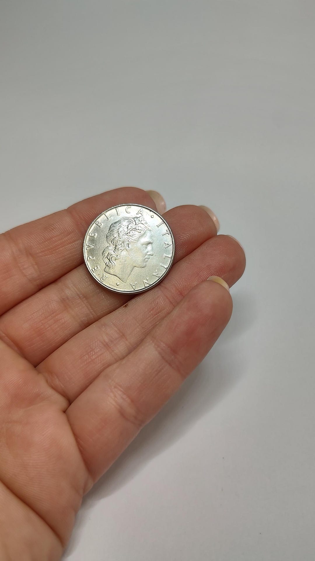 Vintage 1982 Italian 50 Lire Coin: Volcano Design, Collectible - Etsy
