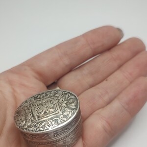 Antique Art Nouveau Solid Silver Pill Box,sterling Silver Pill Box ...