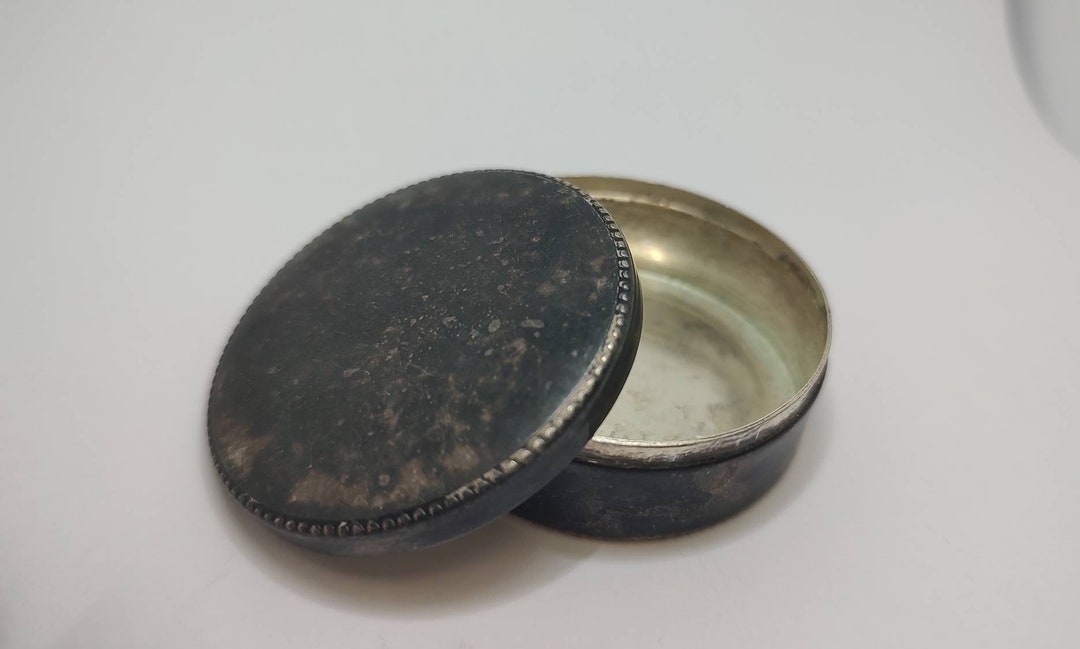 Signed Italian Designer Greggio Solid Round Silver Pill Snuff Box - Etsy