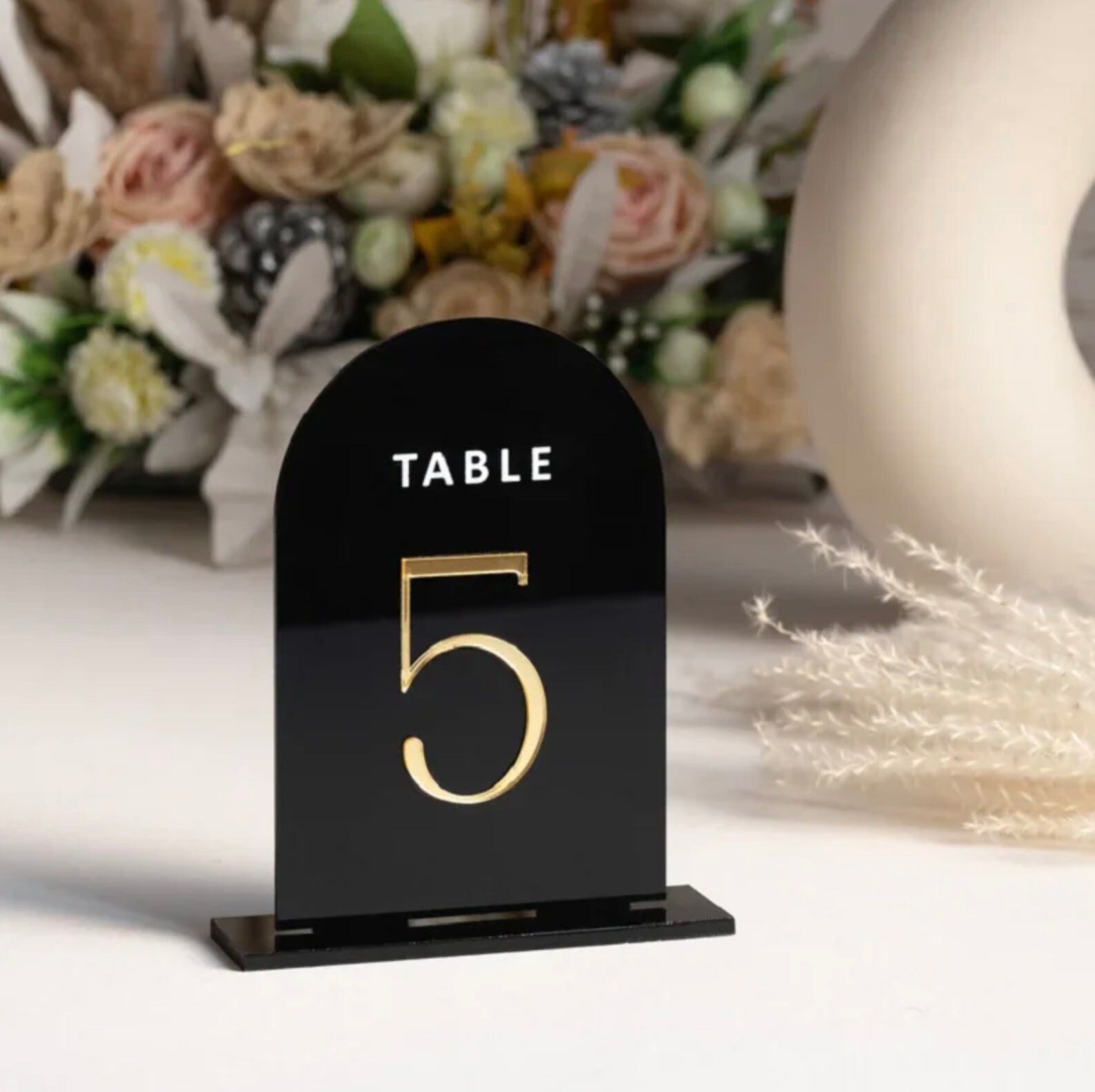Set 20 Pieces - Table Numbers, White Table Numbers. Black Table Numbers ...