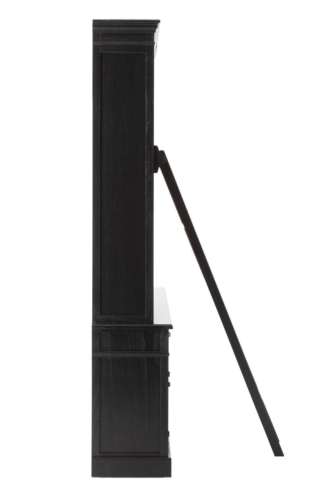 Library Cabinet Ladder Wood Black / Natural - Etsy