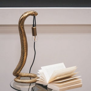 Snake Lamp Gold - Etsy