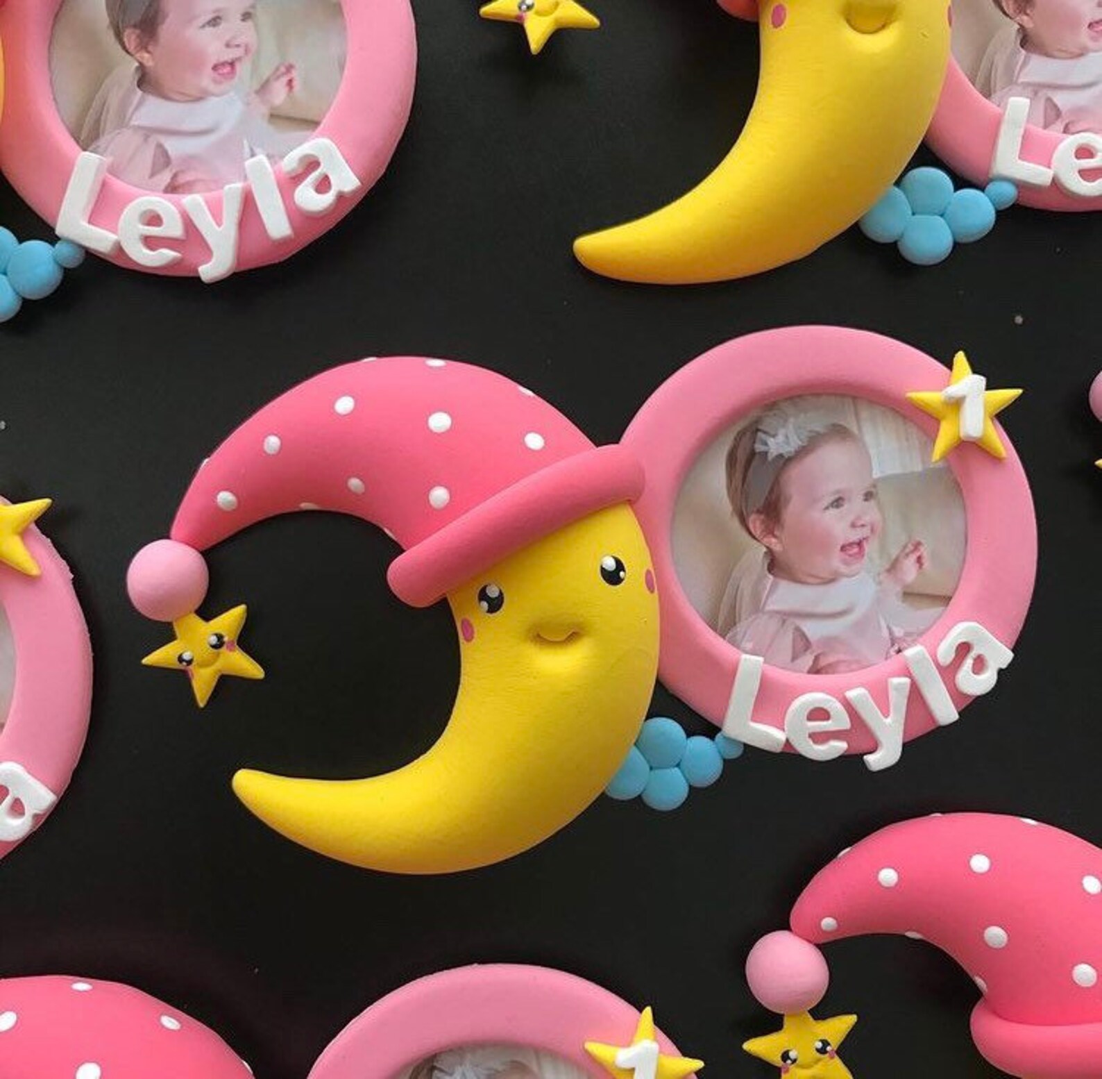 Personalized Birthday Favor Moon Consept Birthday Moon Frame - Etsy