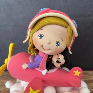 Pilot Baby Girl Topper, Pilot Baby Cake Topper, Pilot Baby Theme Party ...