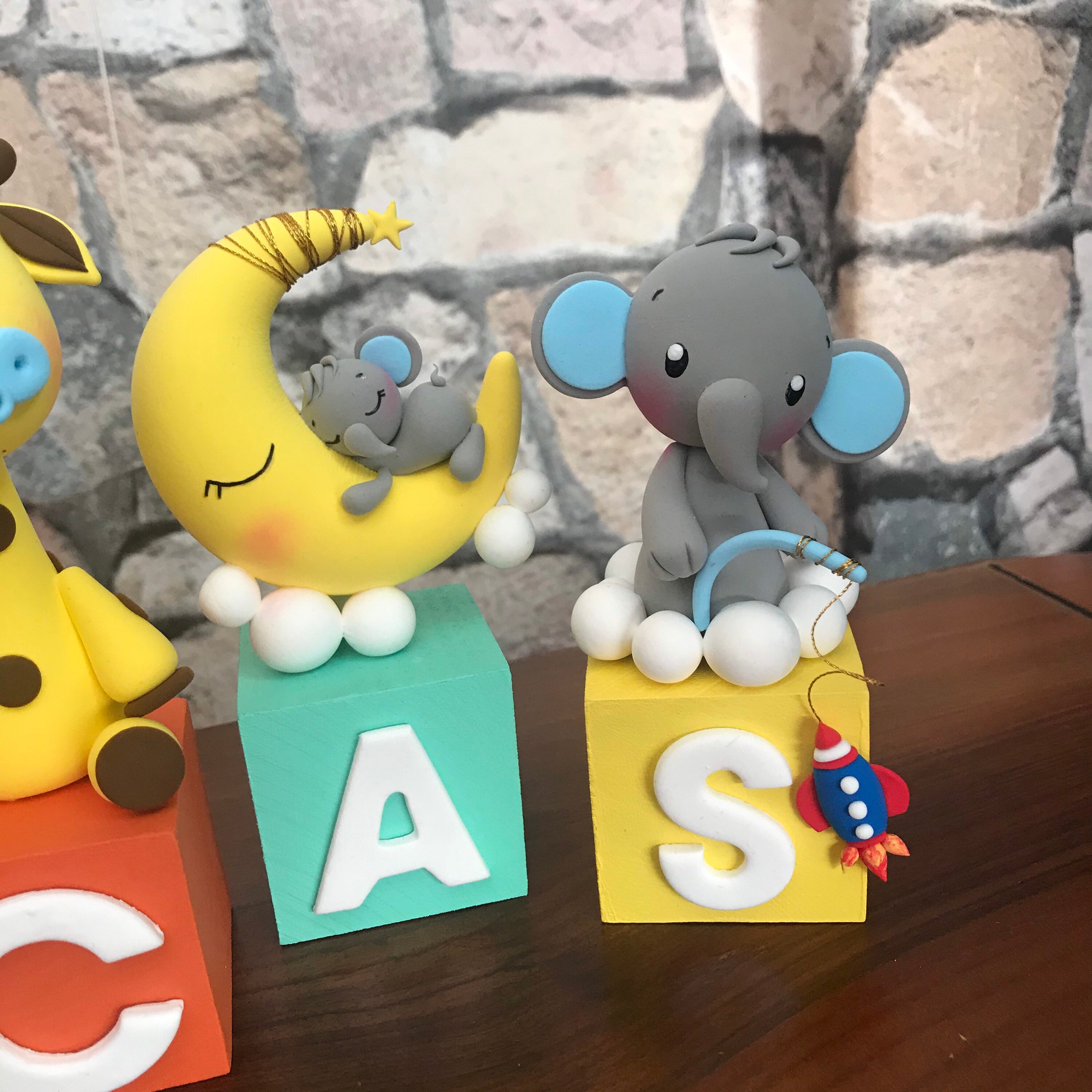 Personalized Name Blocks Name Blocks Nursery Decor Colorful - Etsy