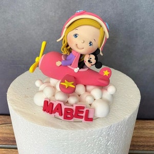 Pilot Baby Girl Topper, Pilot Baby Cake Topper, Pilot Baby Theme Party ...