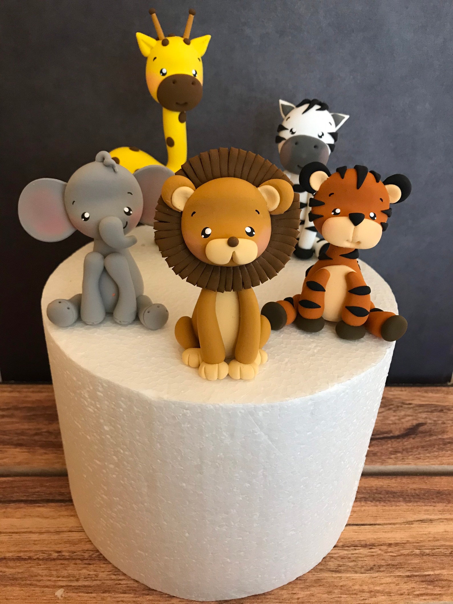 Safari Cake Safari Theme Cake Topper Safari Animal Cake - Etsy