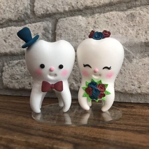 Tooth Wedding Cake Topper, Free Shipping, Molar Teeth Wedding Cake ...
