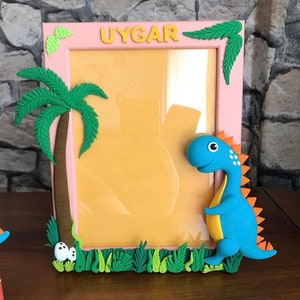 Dinosaur Photo Frame, Personalized Frame, Customize Dinosaur Frame ...