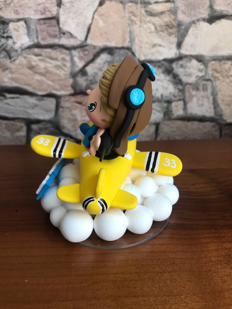 Pilot Baby Cake Topper Air Plane Cake Topper Personalized - Etsy