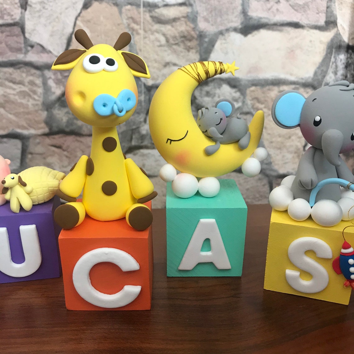 Personalized Name Blocks Name Blocks Nursery Decor Colorful - Etsy